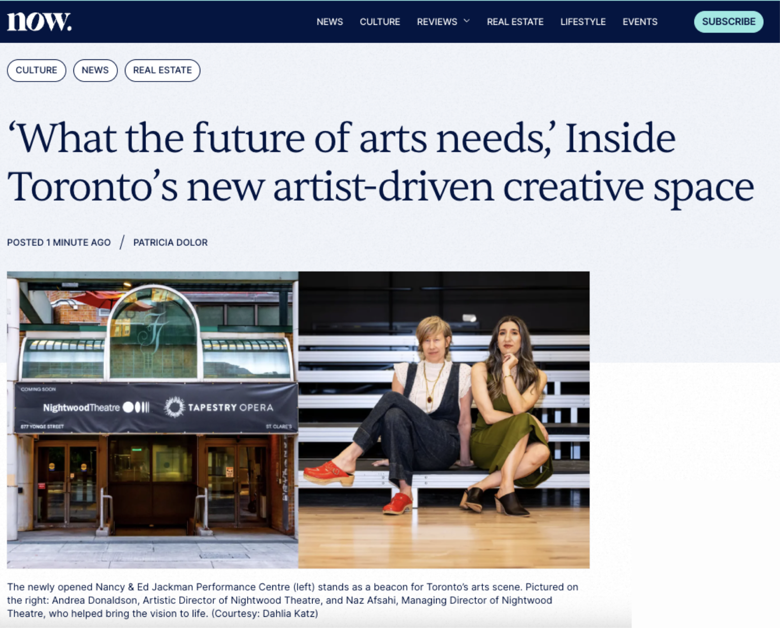‘What the future of arts needs,’ Inside Toronto’s new artist-driven ...